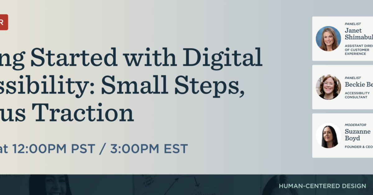 Getting Started with Digital Accessibility: Small Steps, Serious Traction | Anthro-Tech